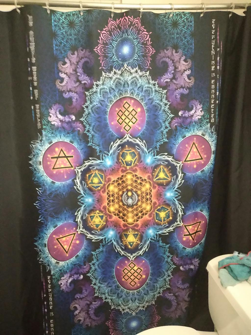 ETERNAL ALCHEMY V2 YANTRART Shower Curtain