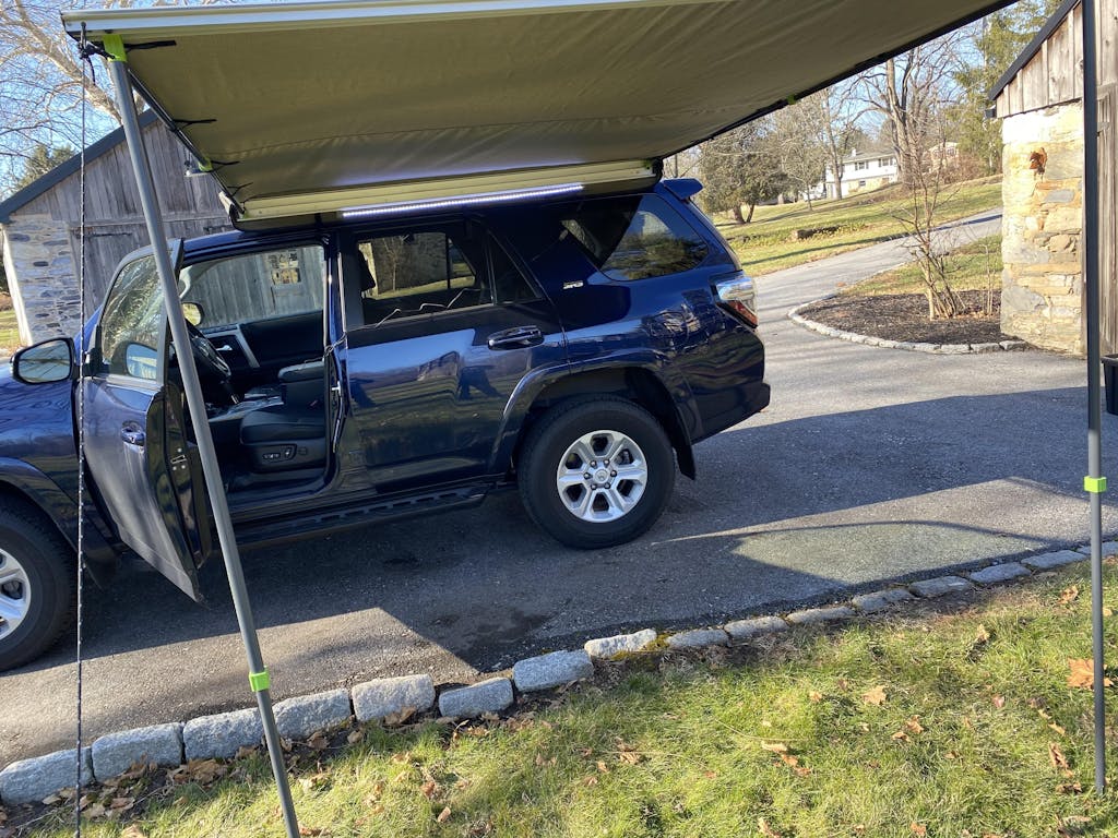 3rd-5th Gen 4Runner Awning Mount With Factory Rail Support | Rago Fab