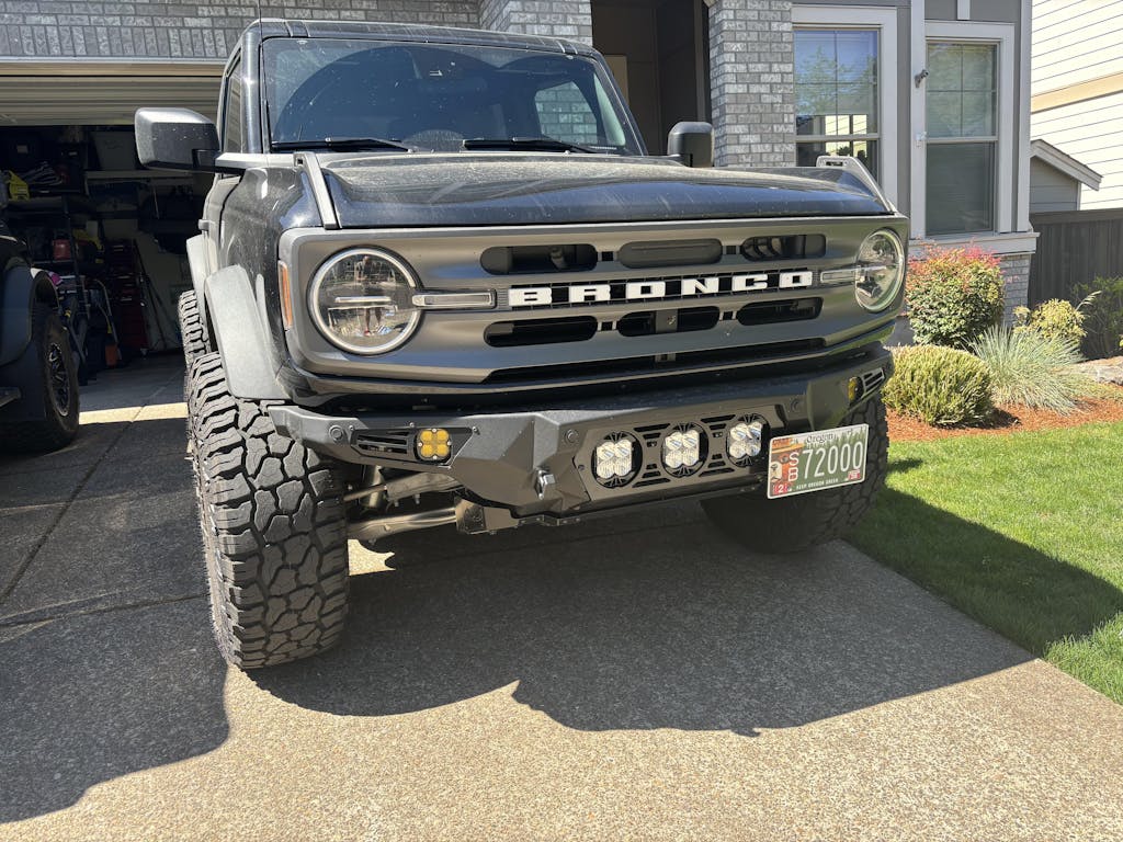 Universal D-Ring Mount License Front Plate Bracket | Rago Fabrication