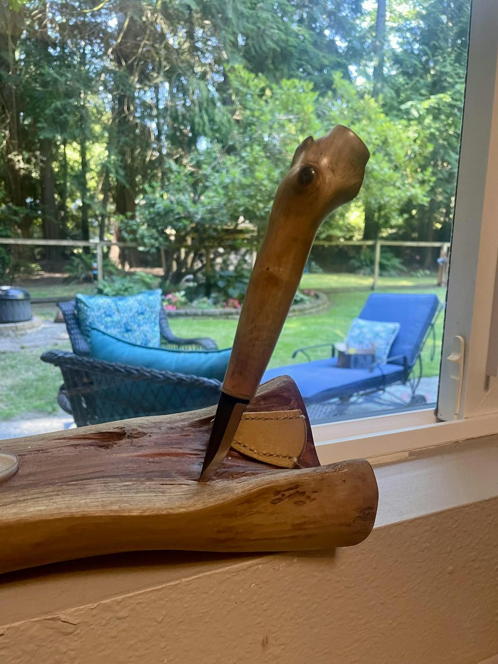 Lauri Carving 54 Carbon Steel Blade with Ricasso