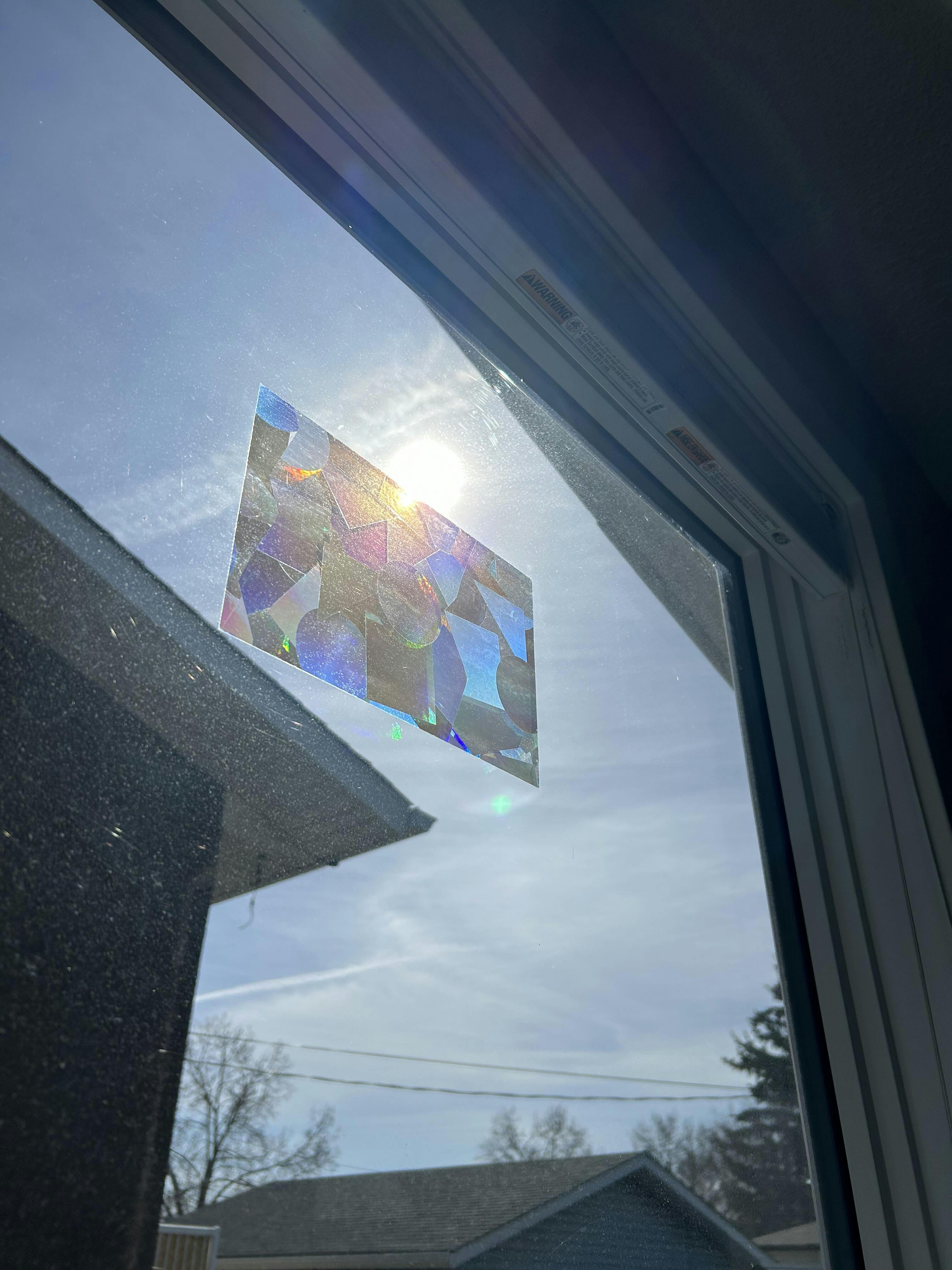 Jumbo Clear Sun Catcher Sticker – Rainbow Spaces