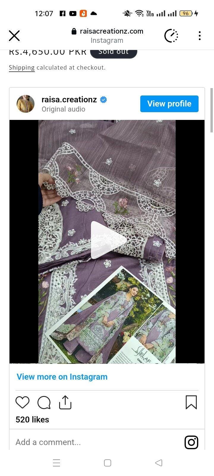 3pc Minal lawn – raisacreationz.com