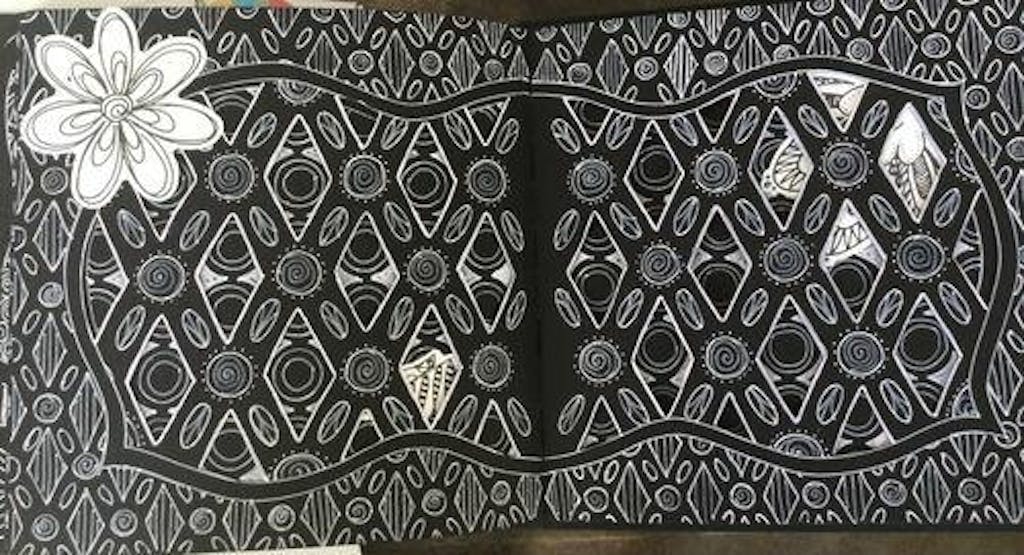 Dylusions Creative Journal Square Black