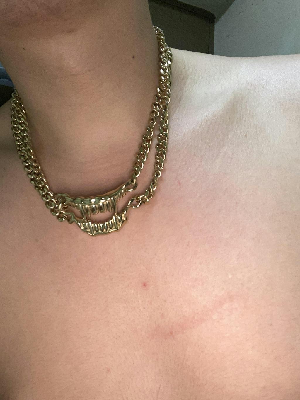 Bite me dual cuban chain/ choker | RARE ROMANCE™ – RARE-ROMANCE