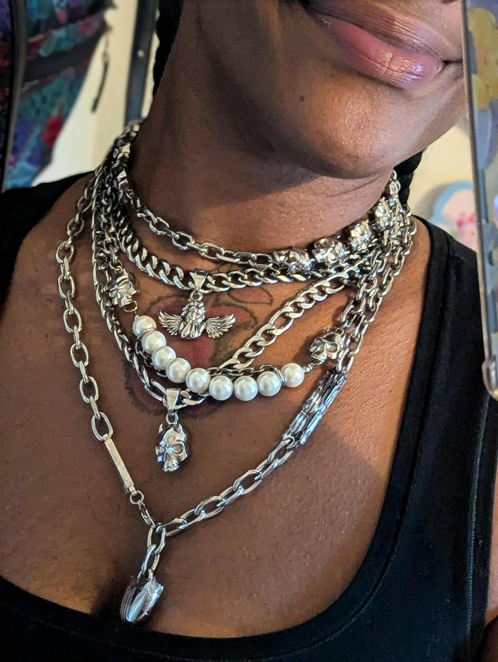 Fallen angel cuban chain/ choker | RARE-ROMANCE™