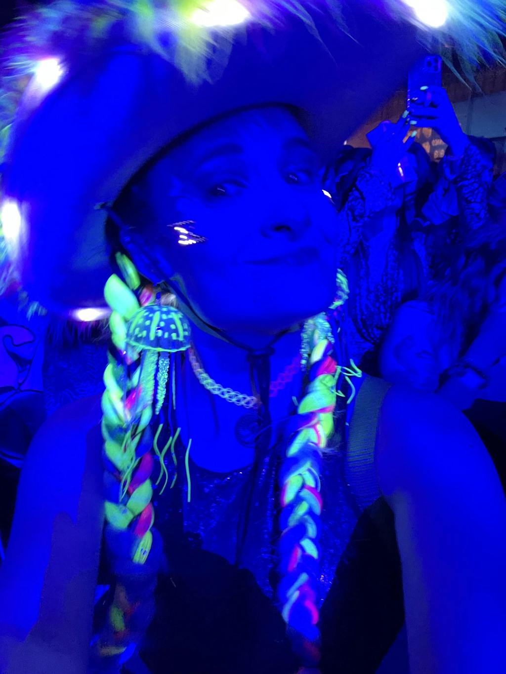 Neon Jellyfish Earrings | Rave Wonderland