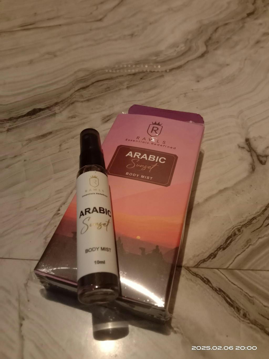 Sandalwood Arabic Sunset Body Mist | Long-Lasting Fragrance – Rawls ...
