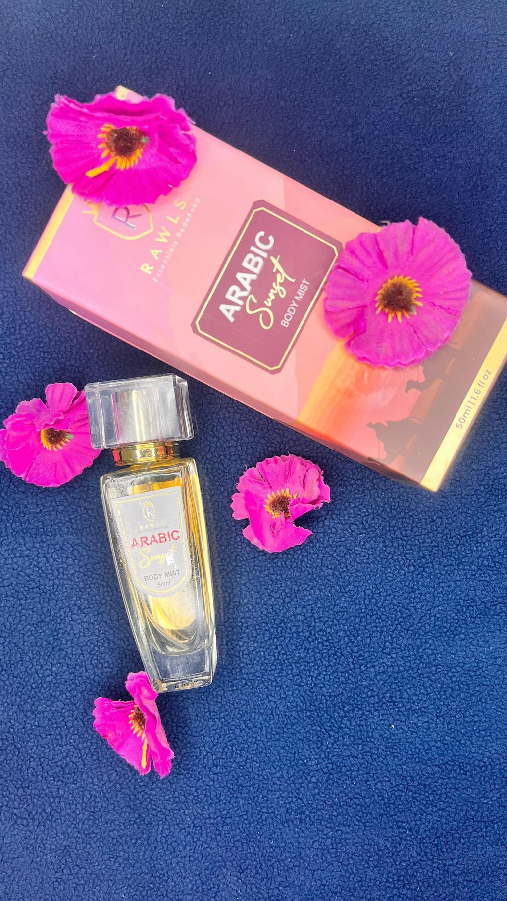 Sandalwood Arabic Sunset Body Mist | Long-Lasting Fragrance – Rawls ...