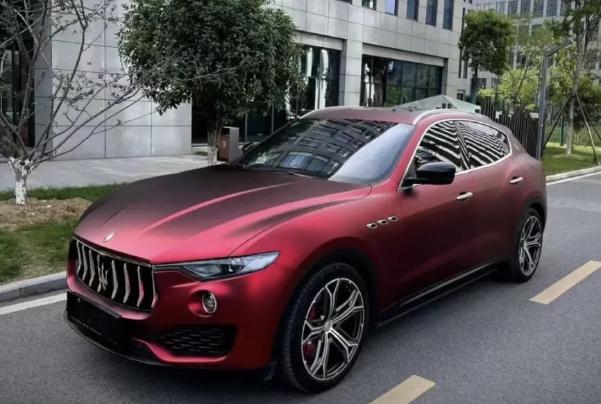 Satin Chrome Silk Oxide Red Vinyl Car Wrap – RAXTiFY