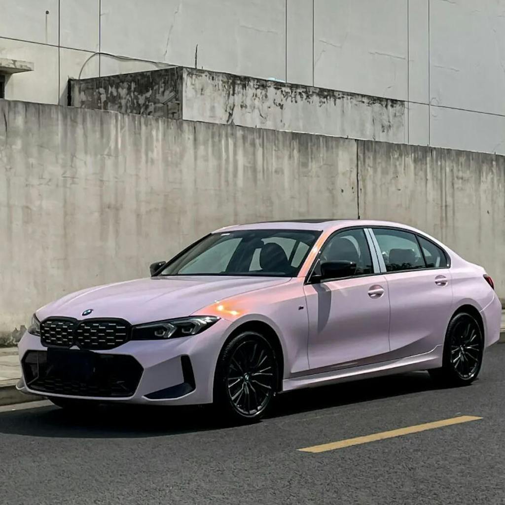 Color Shift Pink White Vinyl Car Wrap for Vehicles – RAXTiFY