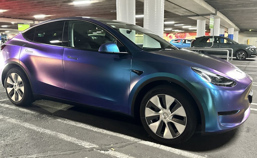 Color Shift Diamond Purple Blue Car Wrap – RAXTiFY