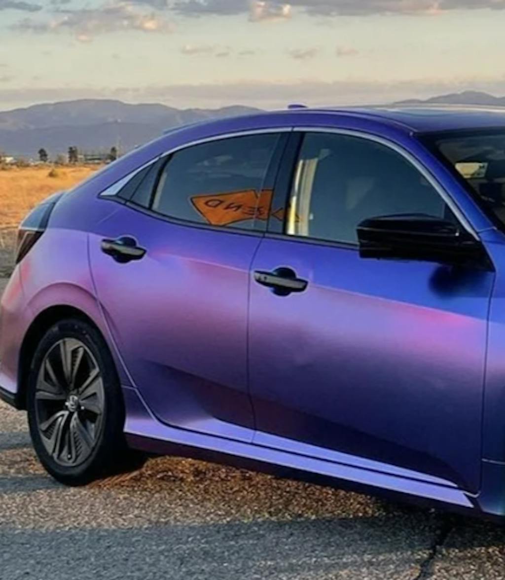 Color Shift Diamond Purple Blue Car Wrap – RAXTiFY