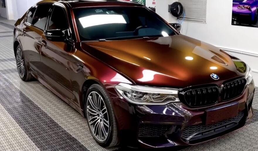 Color Shift Rainbow Drift Black Red Vinyl Car Wrap – RAXTiFY