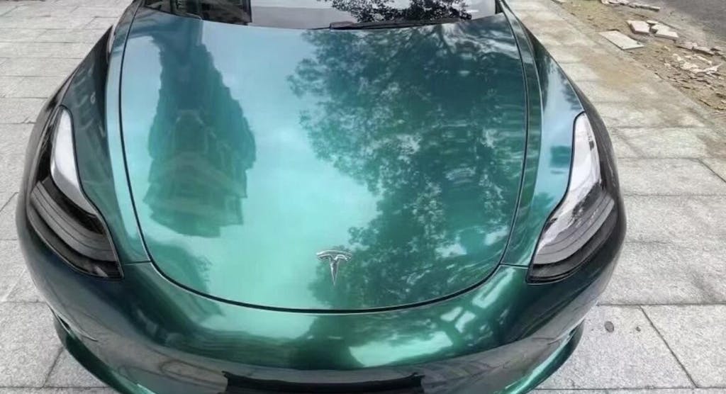 Color Shift Glitter Royal Green Vinyl Car Wrap – RAXTiFY