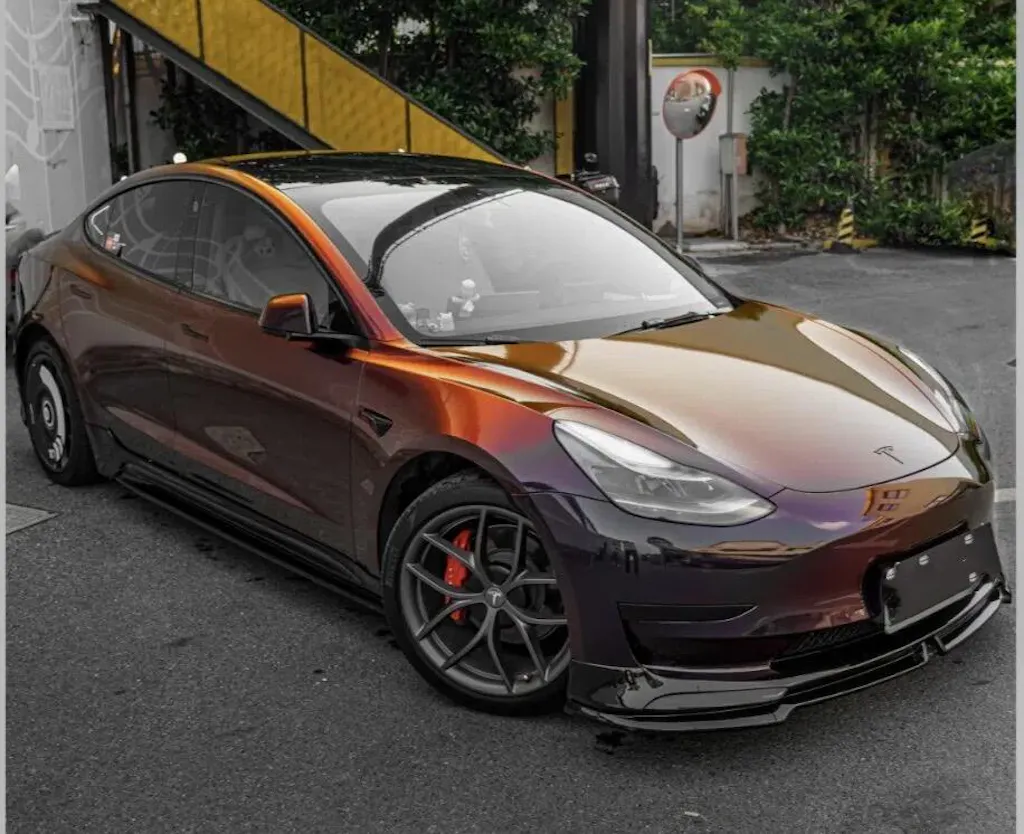 Color Shift Rainbow Drift Black Red Vinyl Wrap – RAXTiFY