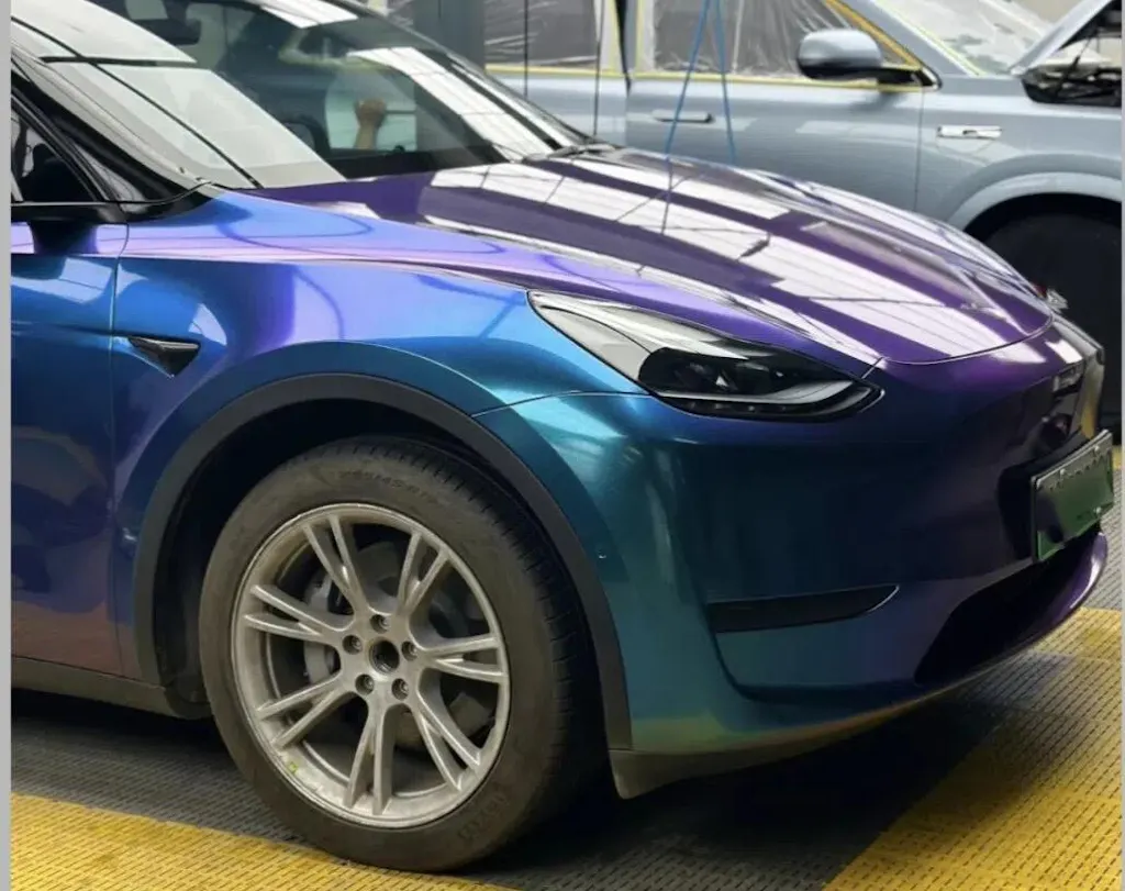 Color Shift Shiny Purple Blue Vinyl Wrap – RAXTiFY