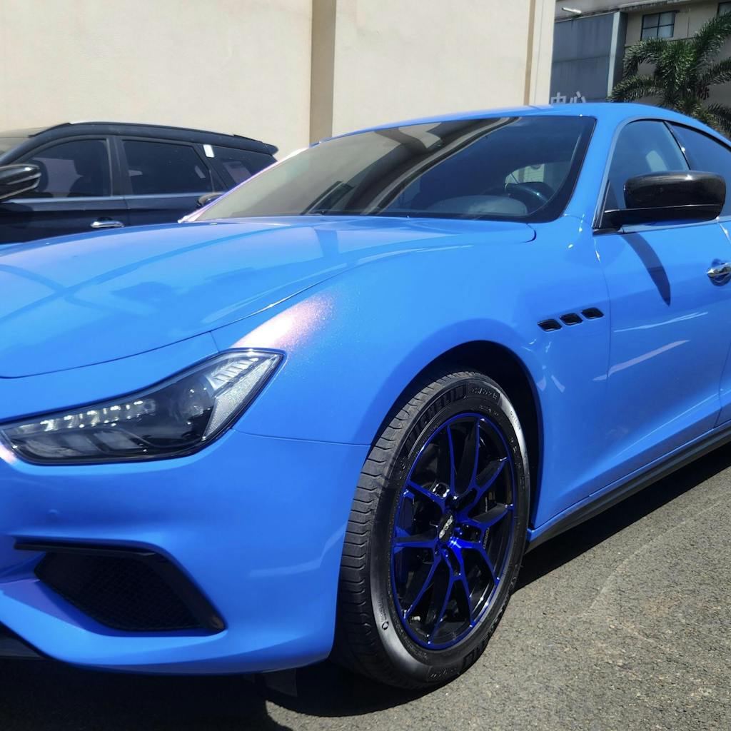 Color Shift Glitter Blue Red Vinyl Wrap – RAXTiFY