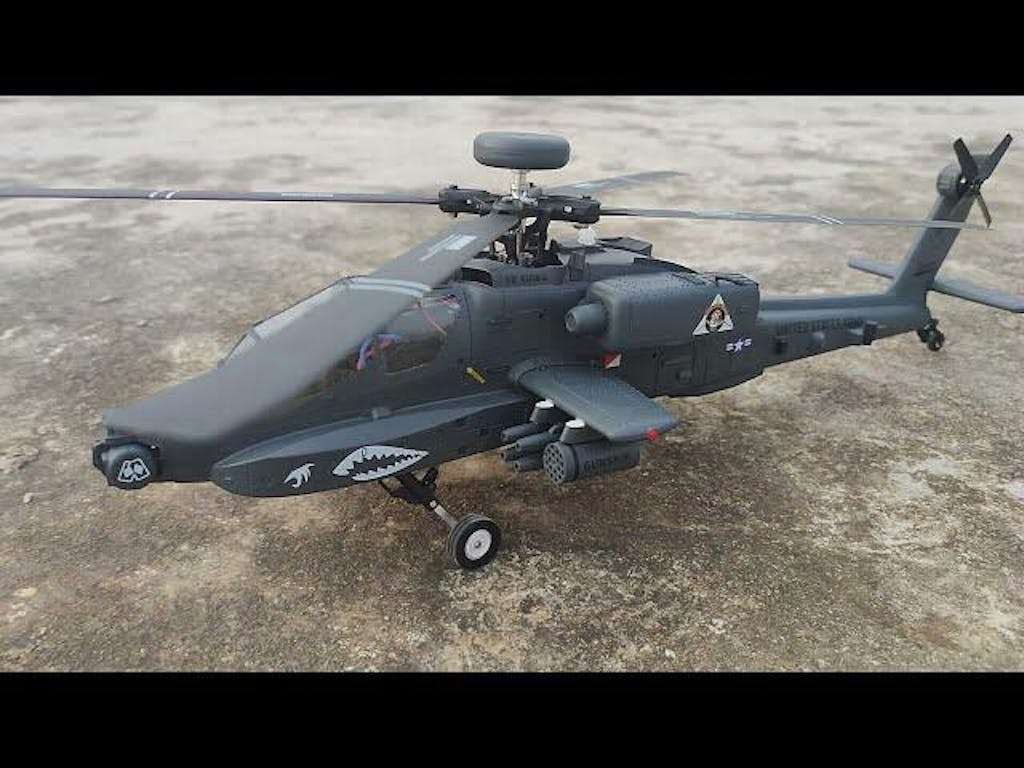Yu Xiang F11 Apache 3D RC Helicopter – AH‑64 Scale Model – Razordon