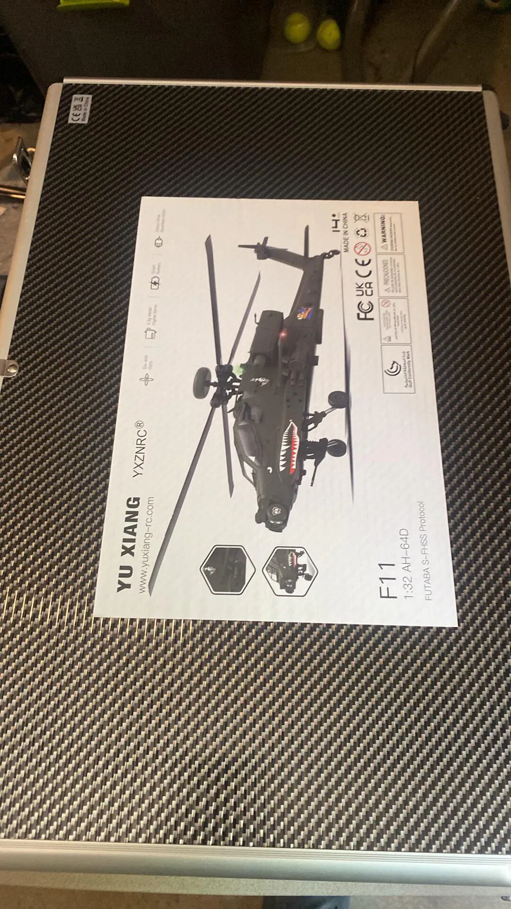 Yu Xiang F11 Apache 3D RC Helicopter – AH‑64 Scale Model – Razordon