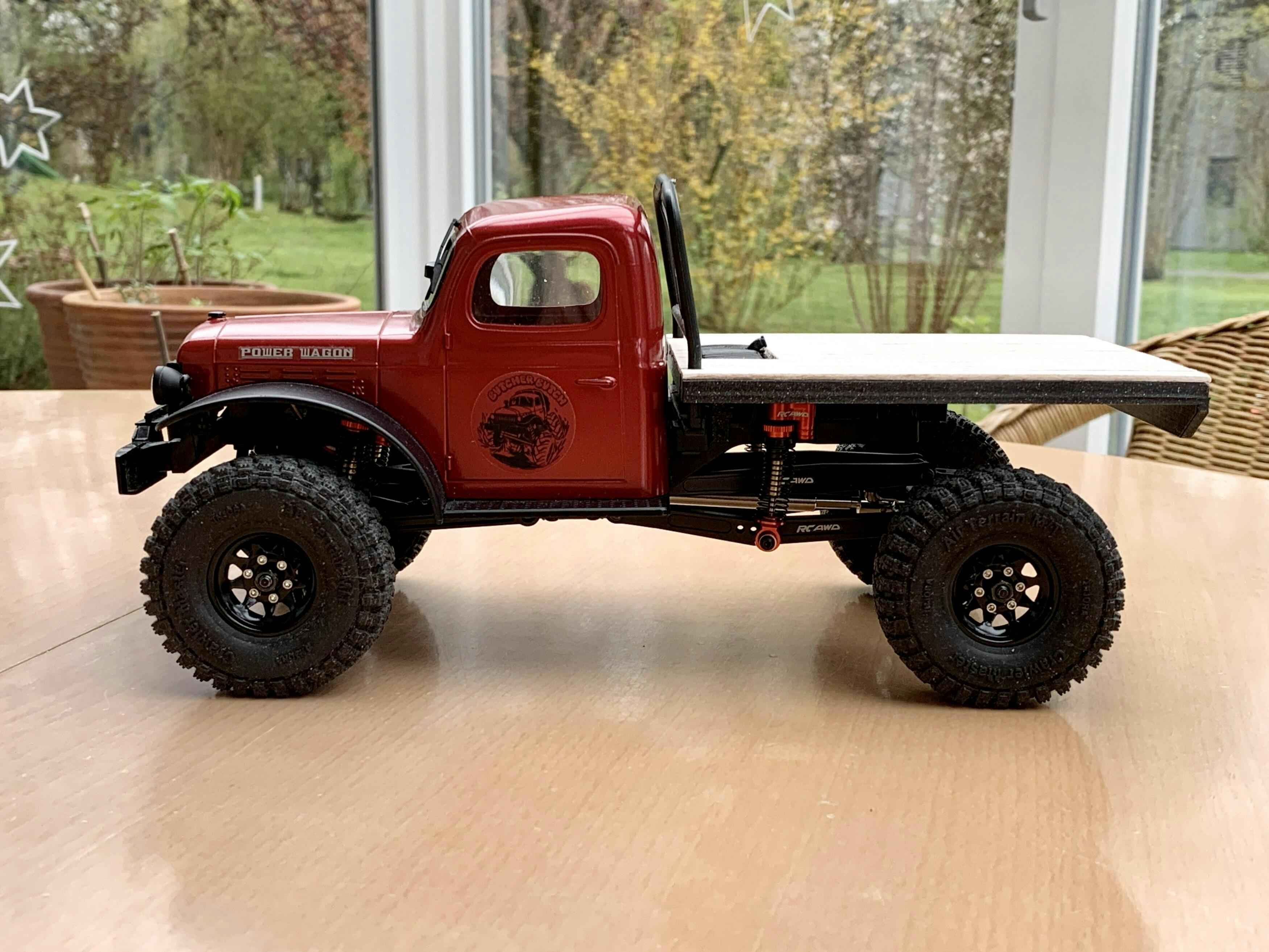 RCAWD FMS FCX24 Upgrades extend wheelbase kits 35mm extended upper ...