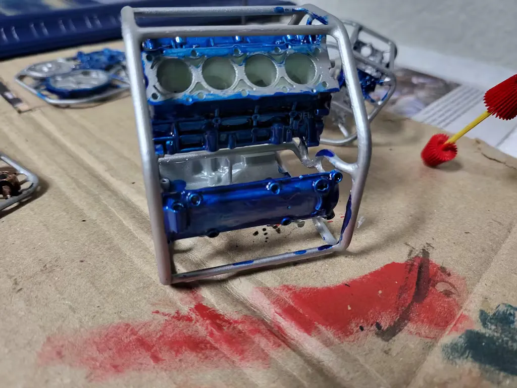 DIY Miniature V8 Mini Motor V8 Engine Model Kit Red – RCGOFOLLOW