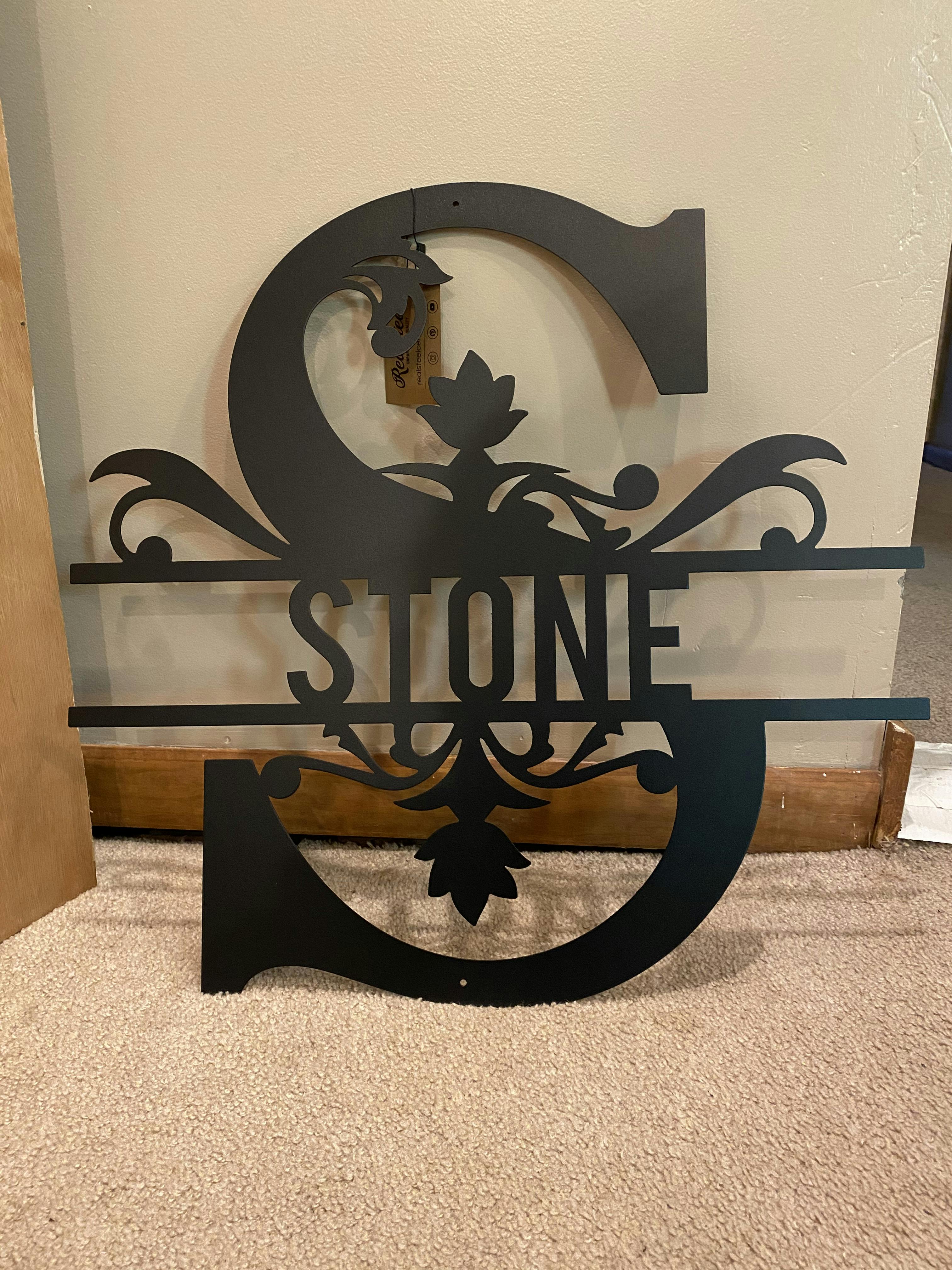 Split Letter Name Monogram - RealSteel Center