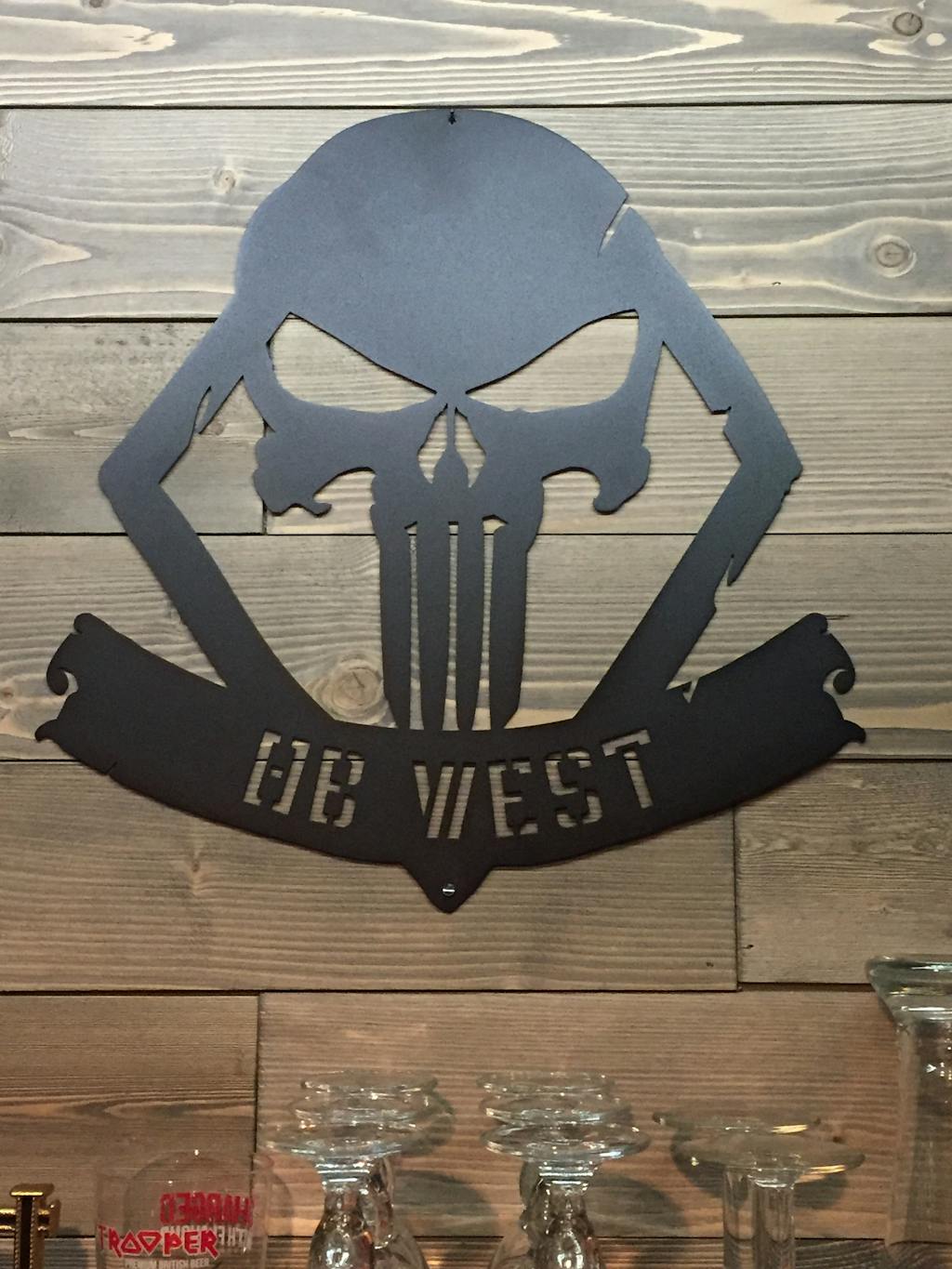 Distressed Skull Monogram Sign: Gifts for the Toughest People You Know ...