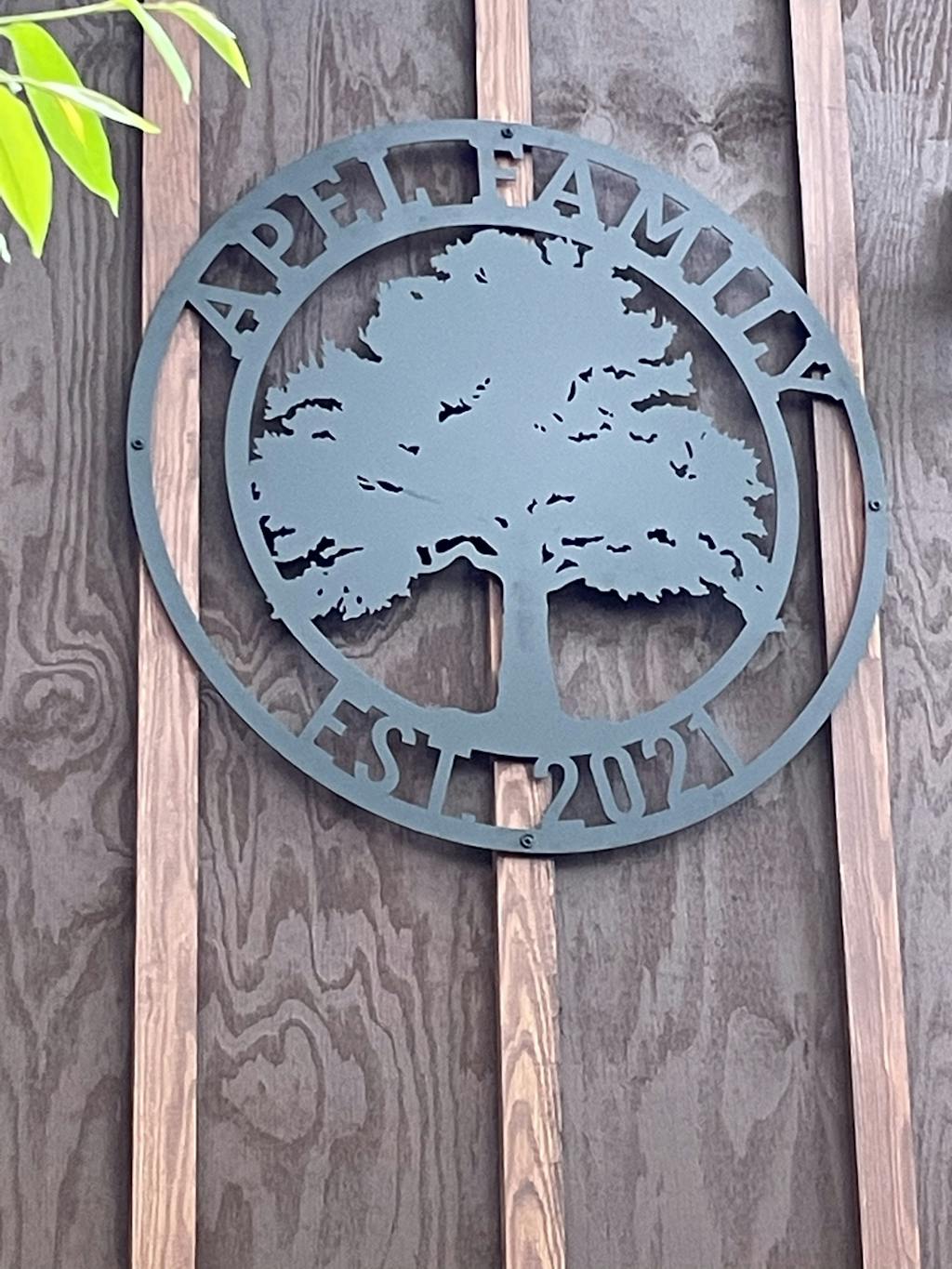 Show Your Pride for Your Family's Heritage With This Oak Tree Monogram ...