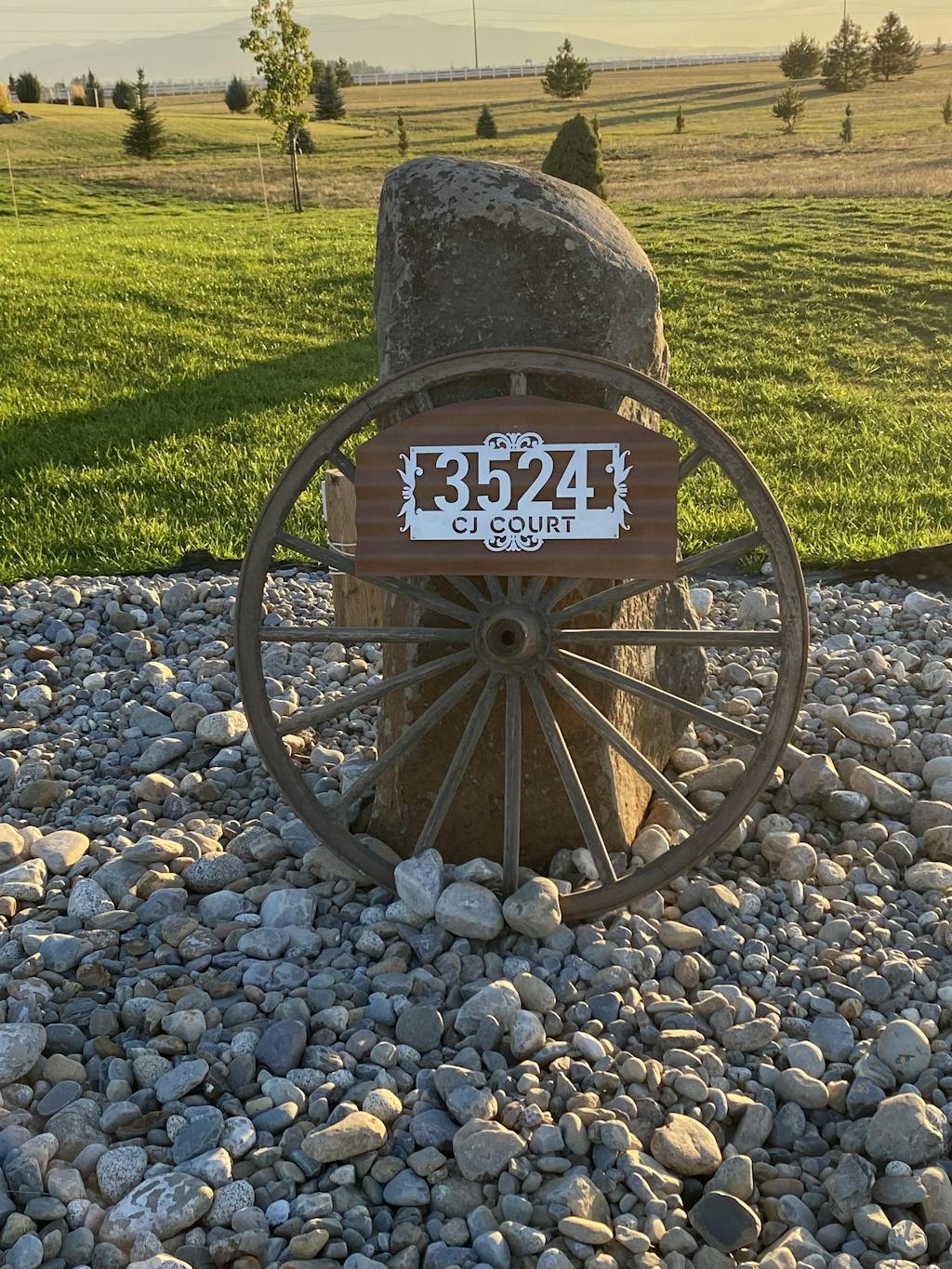 2 Line Address Monogram - Made from High Quality Real USA Steel ...