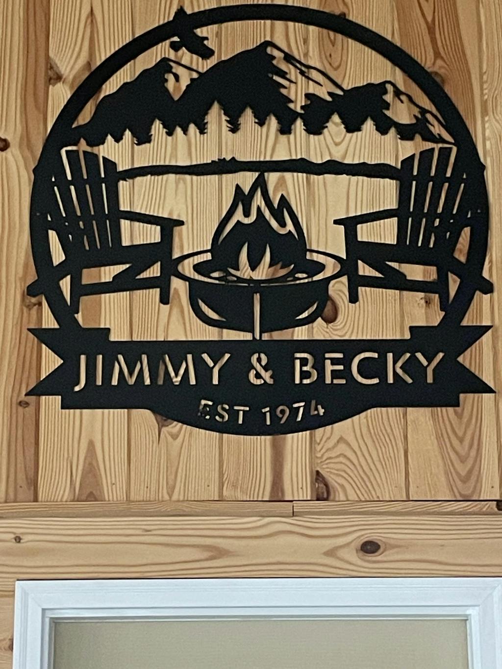 Personalized Campfire Monogram - RealSteel Center