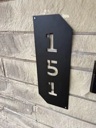 Display Your House Numbers - Vertical Number Monogram - RealSteel Center