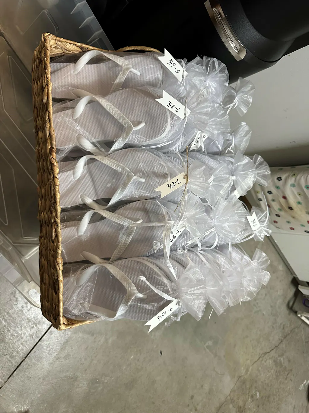 Wedding Guest Flip Flops | White Bulk Flip Flops