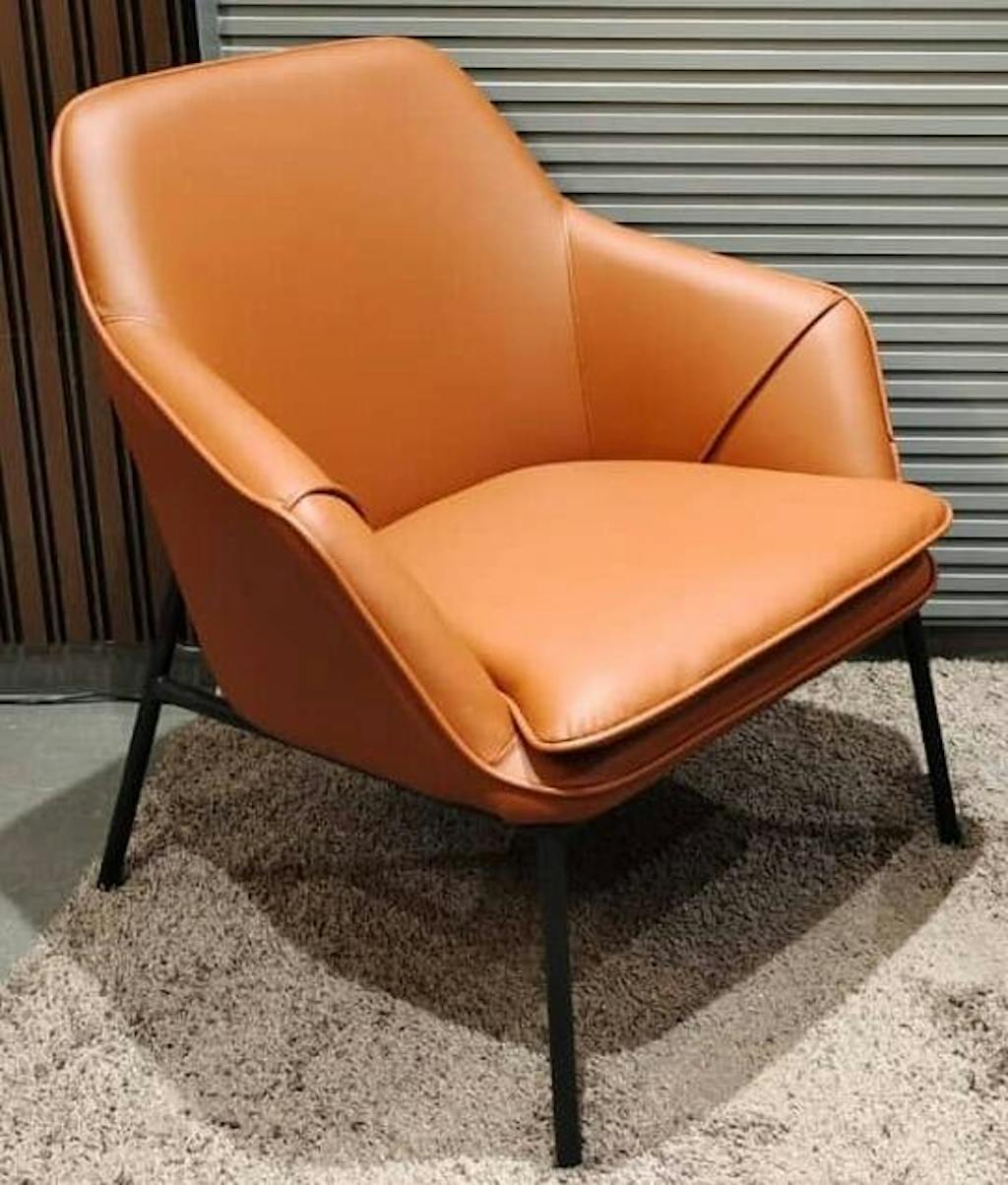 RedOAK® VERONA Lounge Chair in Brown Leatherette