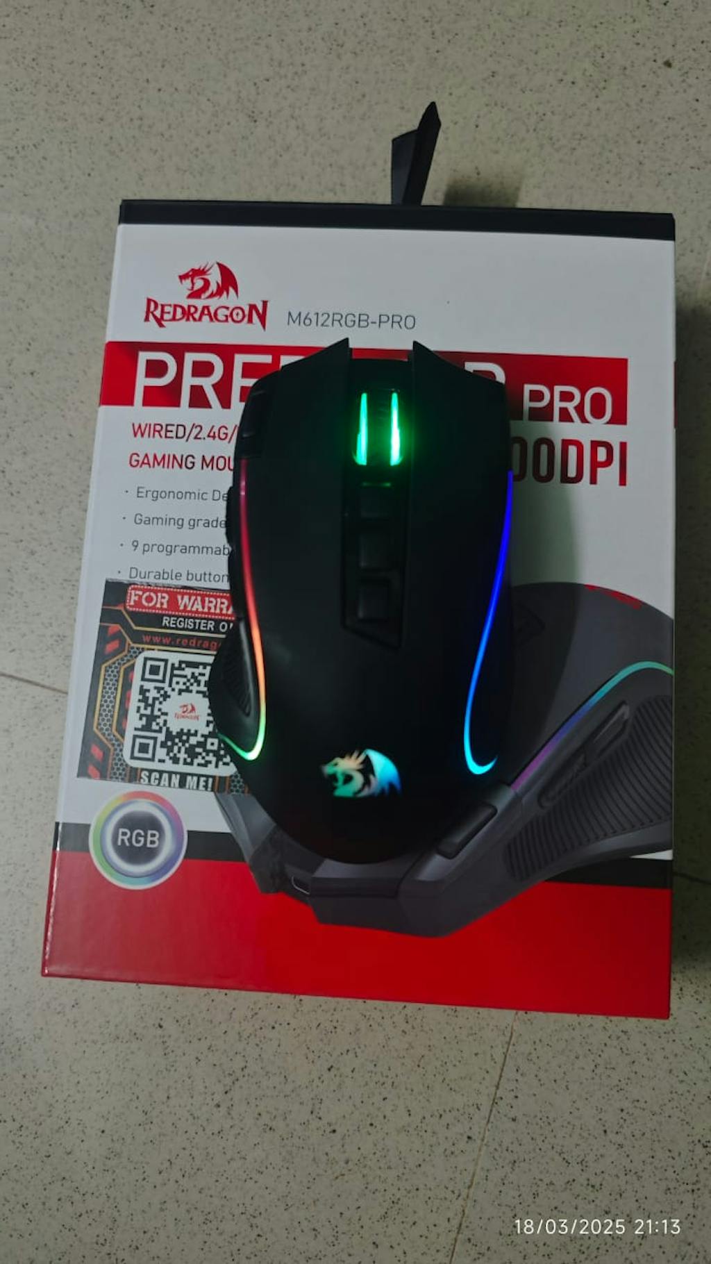 Predator Pro M612 PRO RGB Wireless Mouse