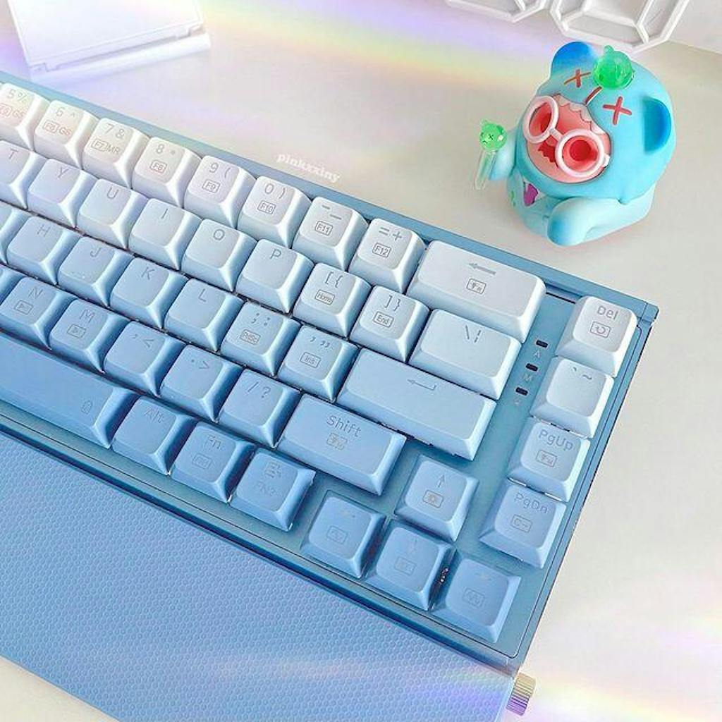 Redragon K641 SHACO PRO 65% Aluminum Mechanical Keyboard, Blue & Grey ...