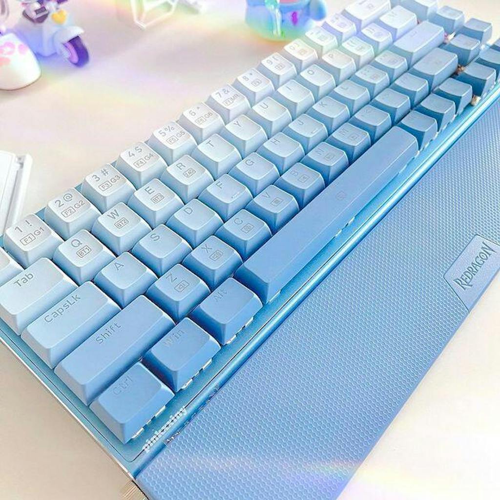 Redragon K641 SHACO PRO 65% Aluminum Mechanical Keyboard, Blue & Grey ...