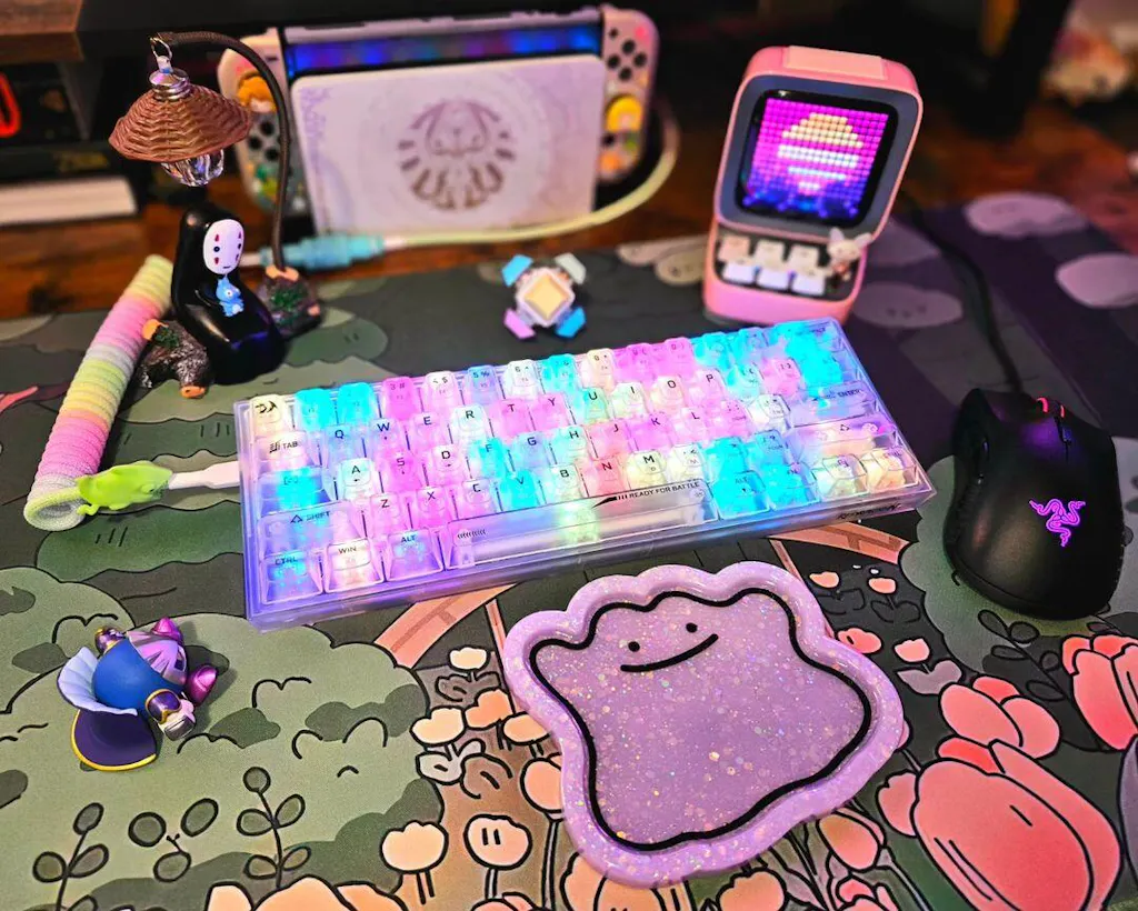 Redragon Fizz K617 SE 60% Full-Transparent Wired RGB Gaming Keyboard ...