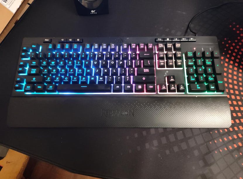 Redragon K512 SHIVA RGB Membrane Gaming Keyboard with Multimedia Keys ...