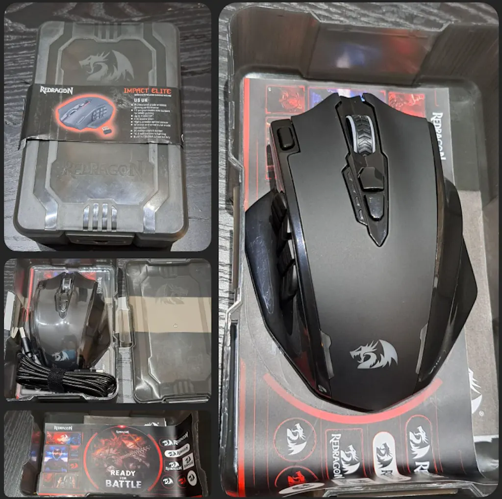 Redragon RGB Wireless Gaming Mouse Impact Elite M913 | 20 Programmable ...