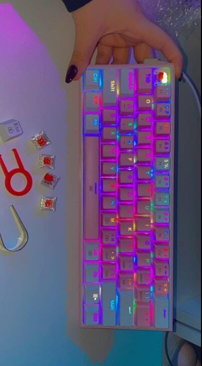 Redragon FIZZ K617 60 Pink Mechanical Gaming keyboard – Redragonshop