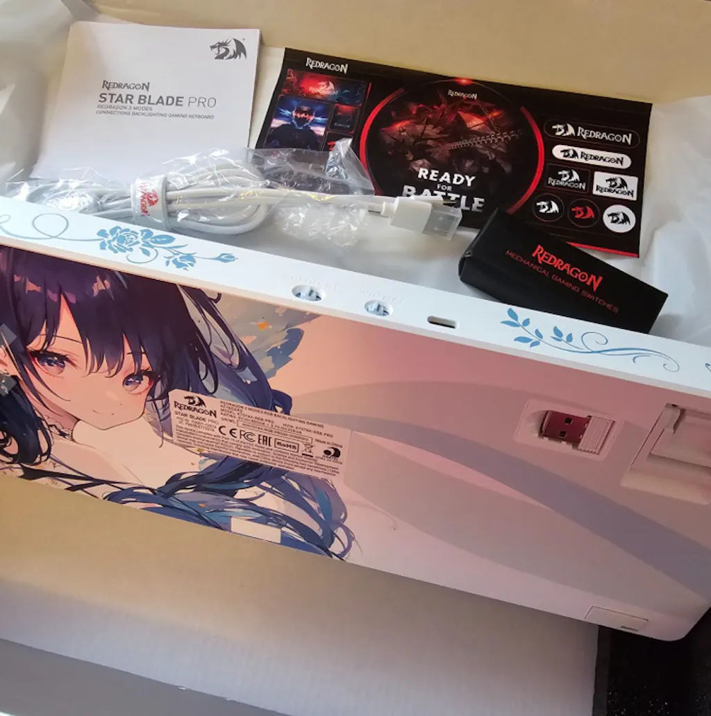 Redragon STAR BLADE K707 PRO 80% Wireless Gasket RGB Anime Gaming ...