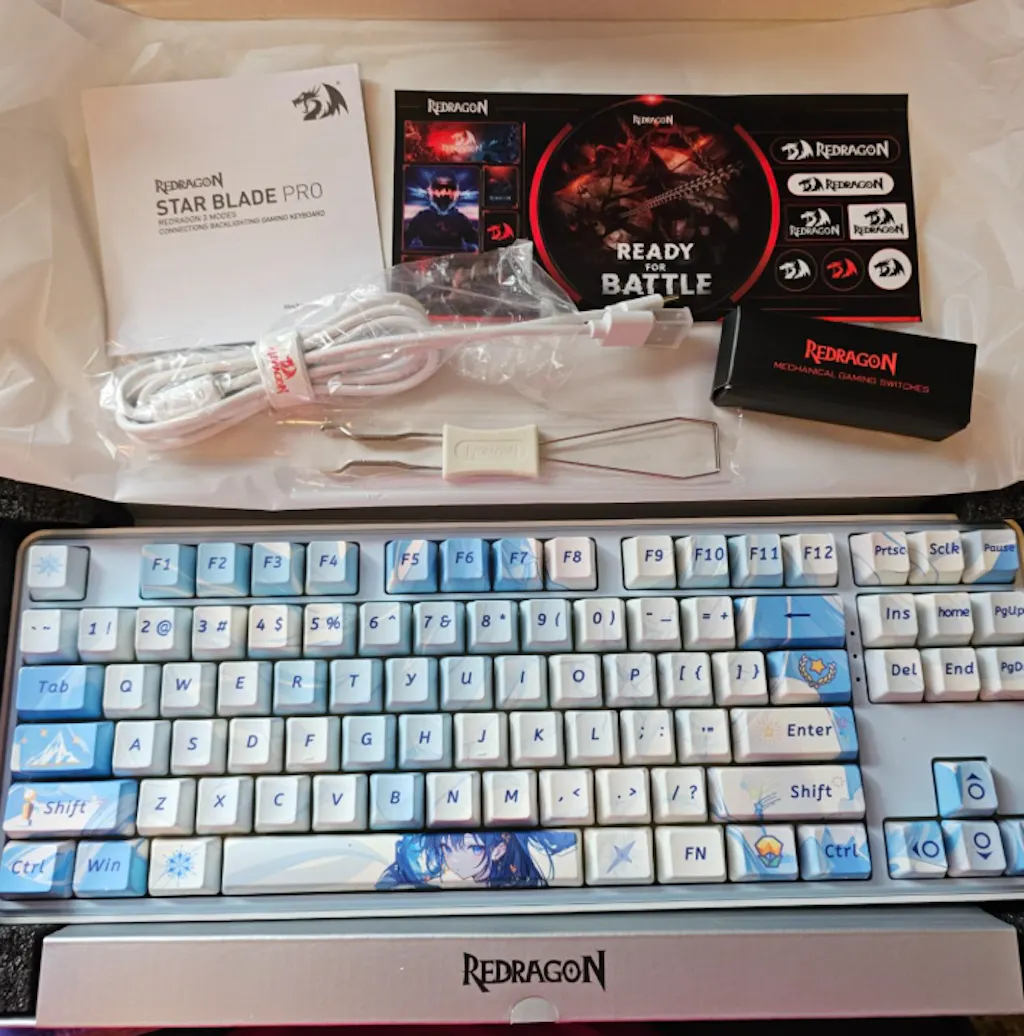 Redragon STAR BLADE K707 PRO 80% Wireless Gasket RGB Anime Gaming ...