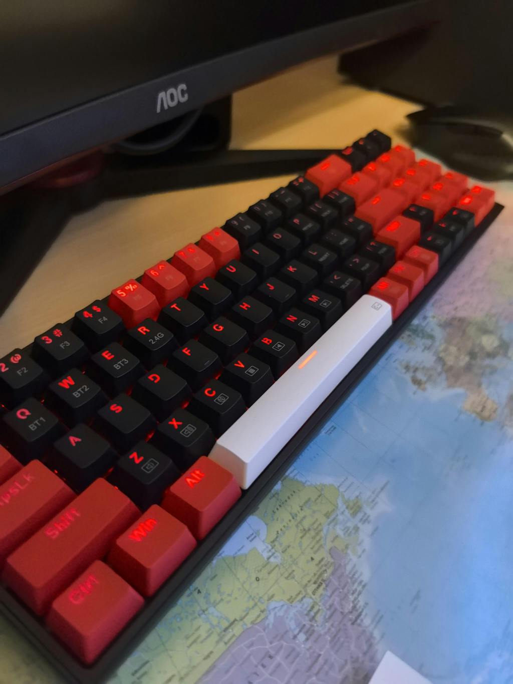 Redragon POLLUX K628-PRO 75% Wireless Hot-Swappable Gaming Keyboard ...