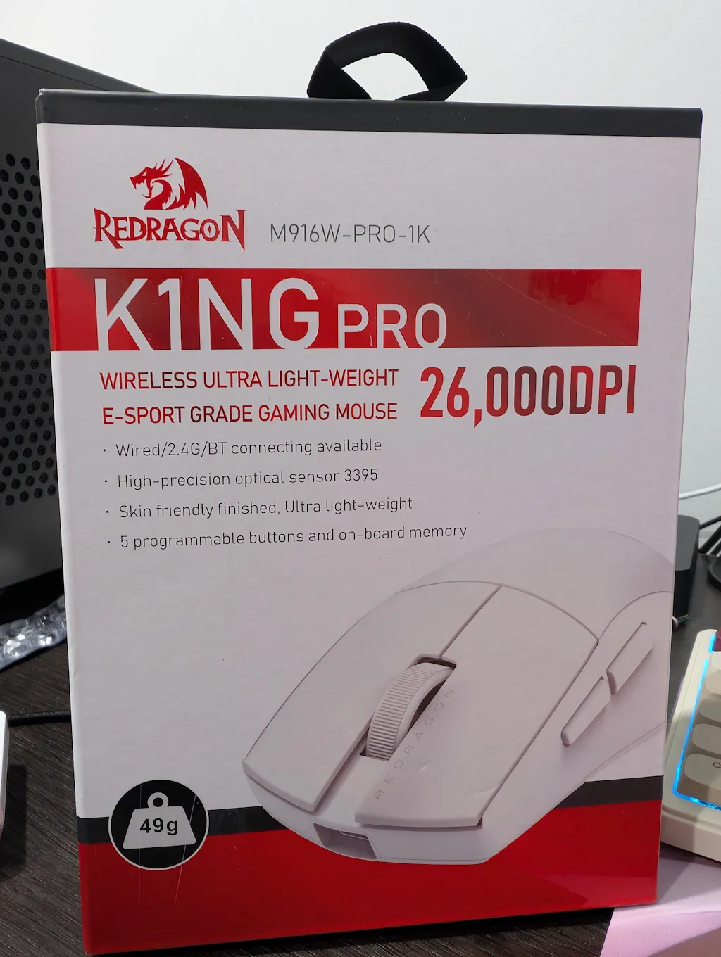 Redragon K1NG M916 PRO 1K Hz 3-Mode Wireless Gaming Mouse – Redragonshop