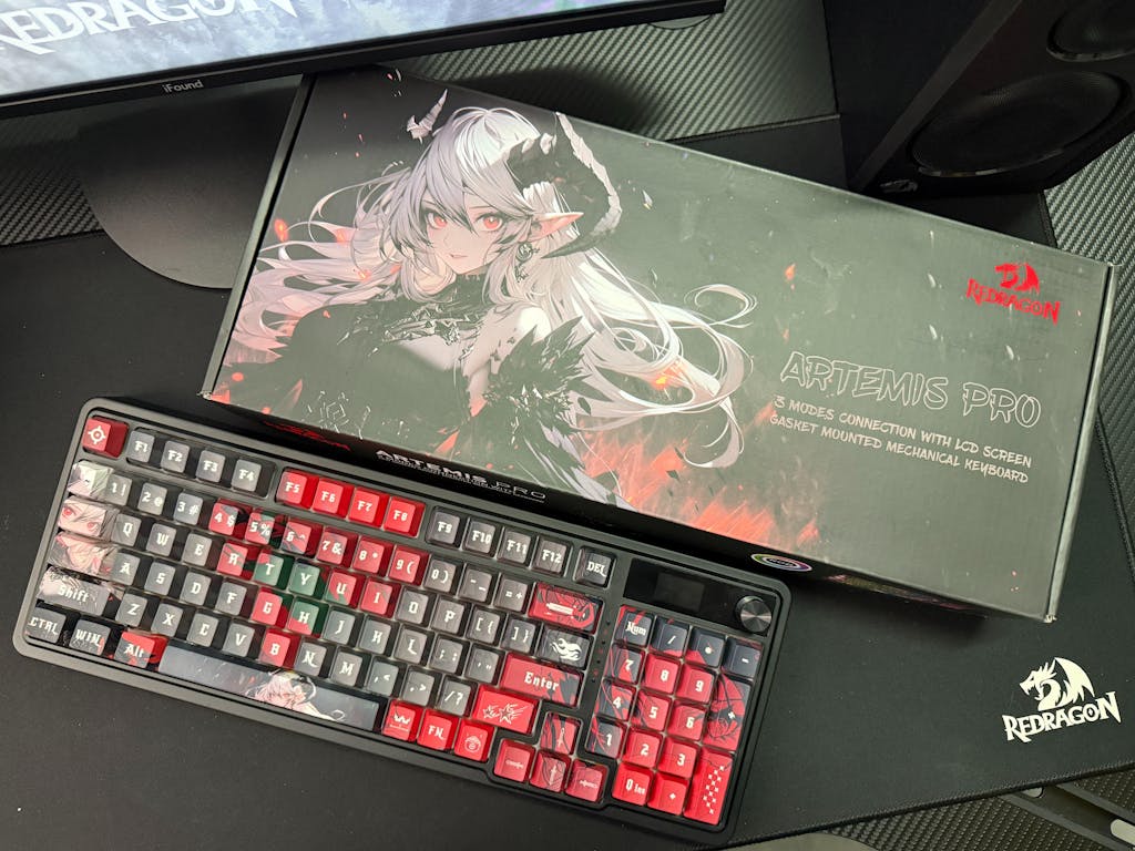 Redragon ARTEMIS K719 PRO 96% Anime Keyboard w/Smart Display & Knob ...