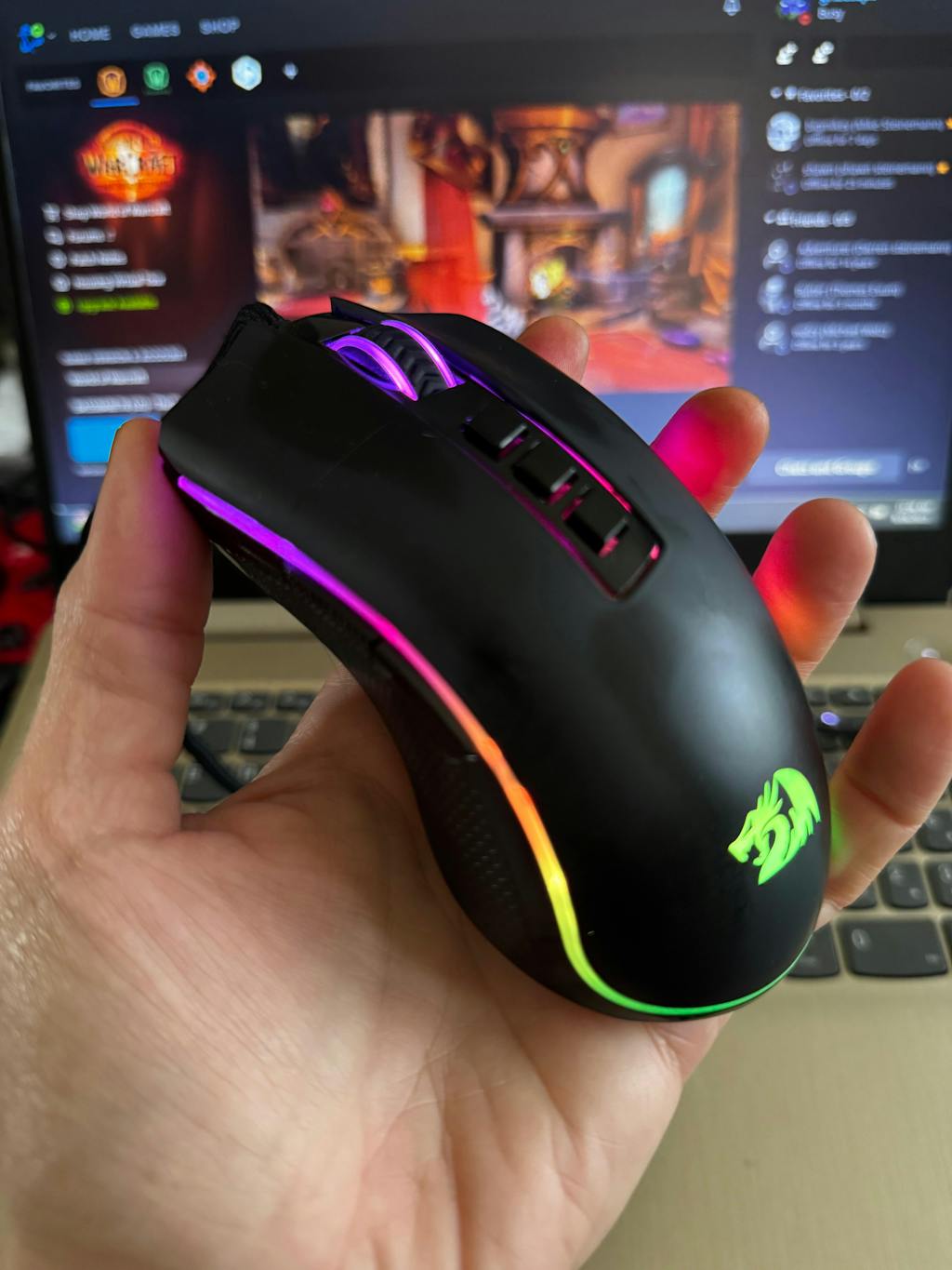 Redragon M711 COBRA RGB Gaming Mouse with 10,000 DPI & 7 Programmable ...