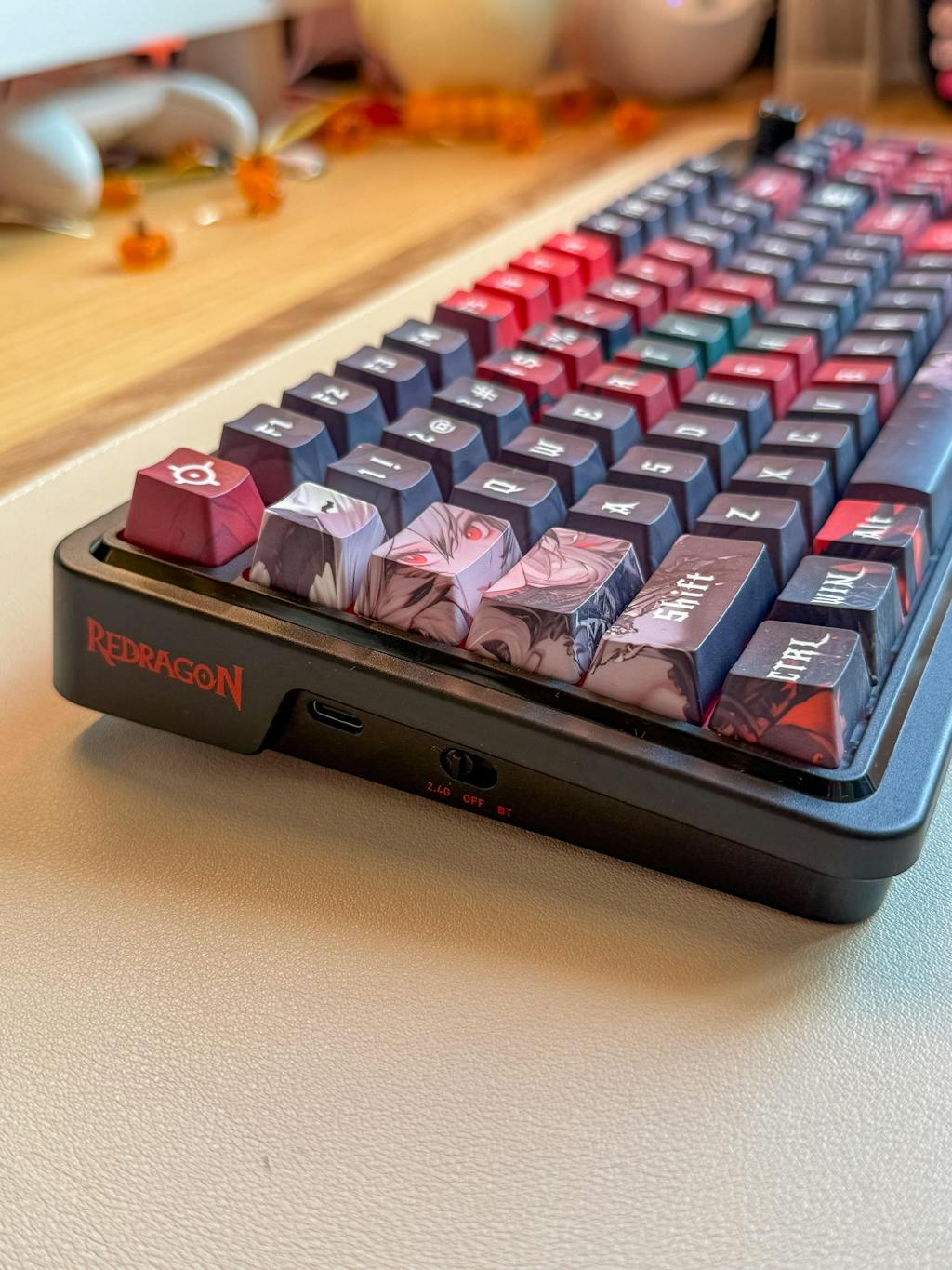 Redragon ARTEMIS K719 PRO 96% Anime Keyboard w/Smart Display & Knob ...