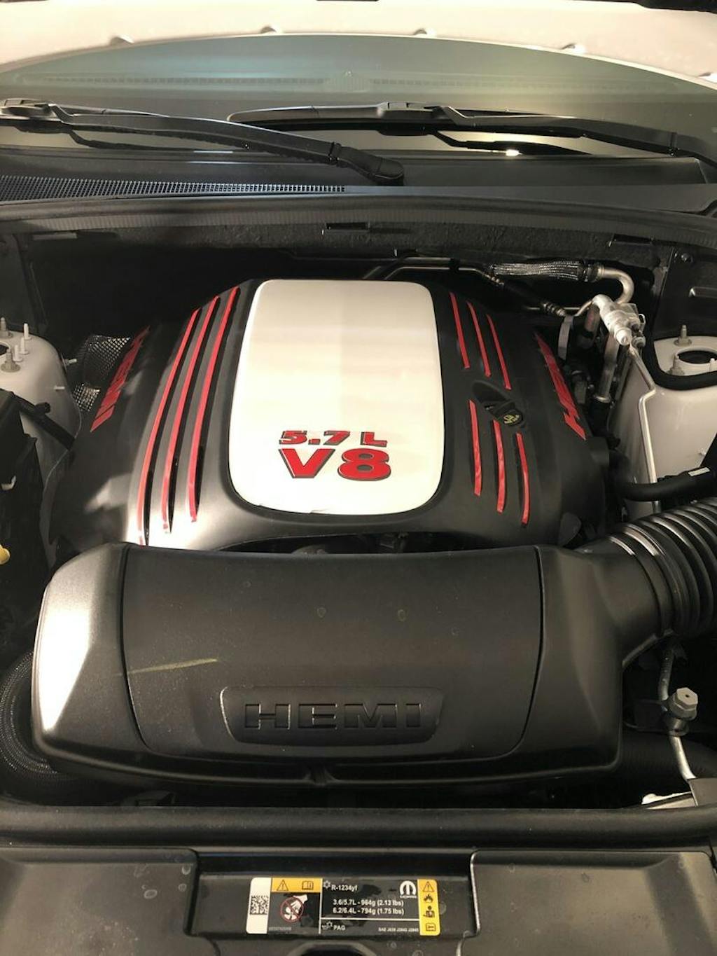 5.7L V8 Engine Cover Overlay Decals | Chrysler 300C Decals