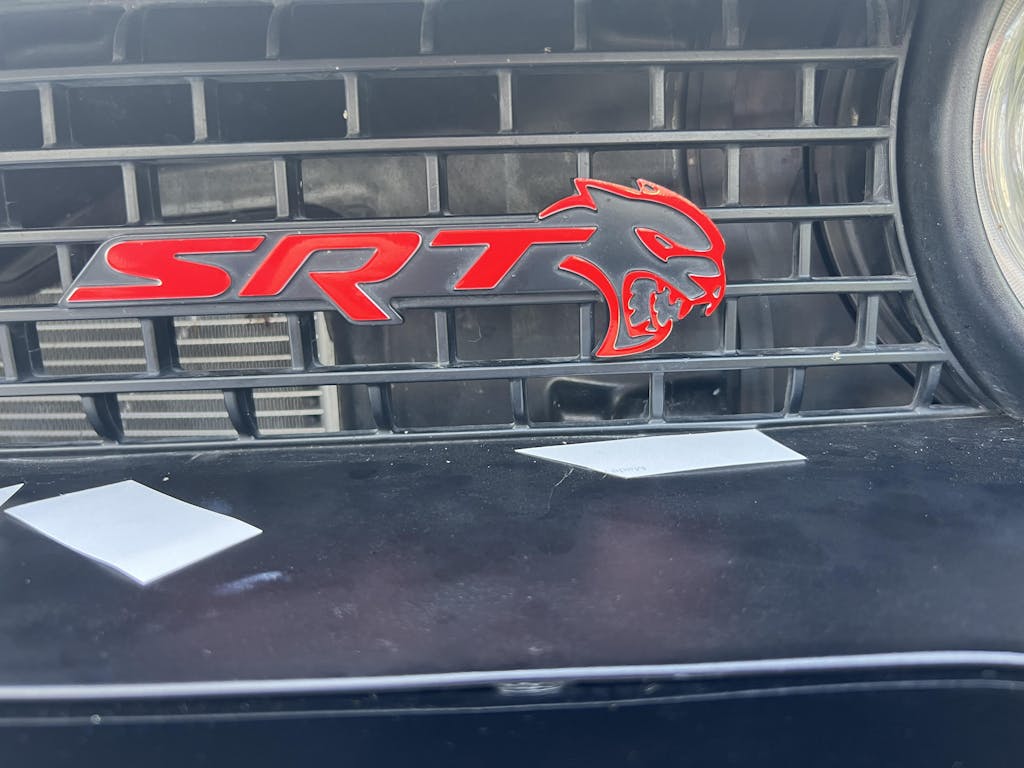 SRT Hellcat Front & Rear Emblem Overlay Decals - 18-23 Challenger