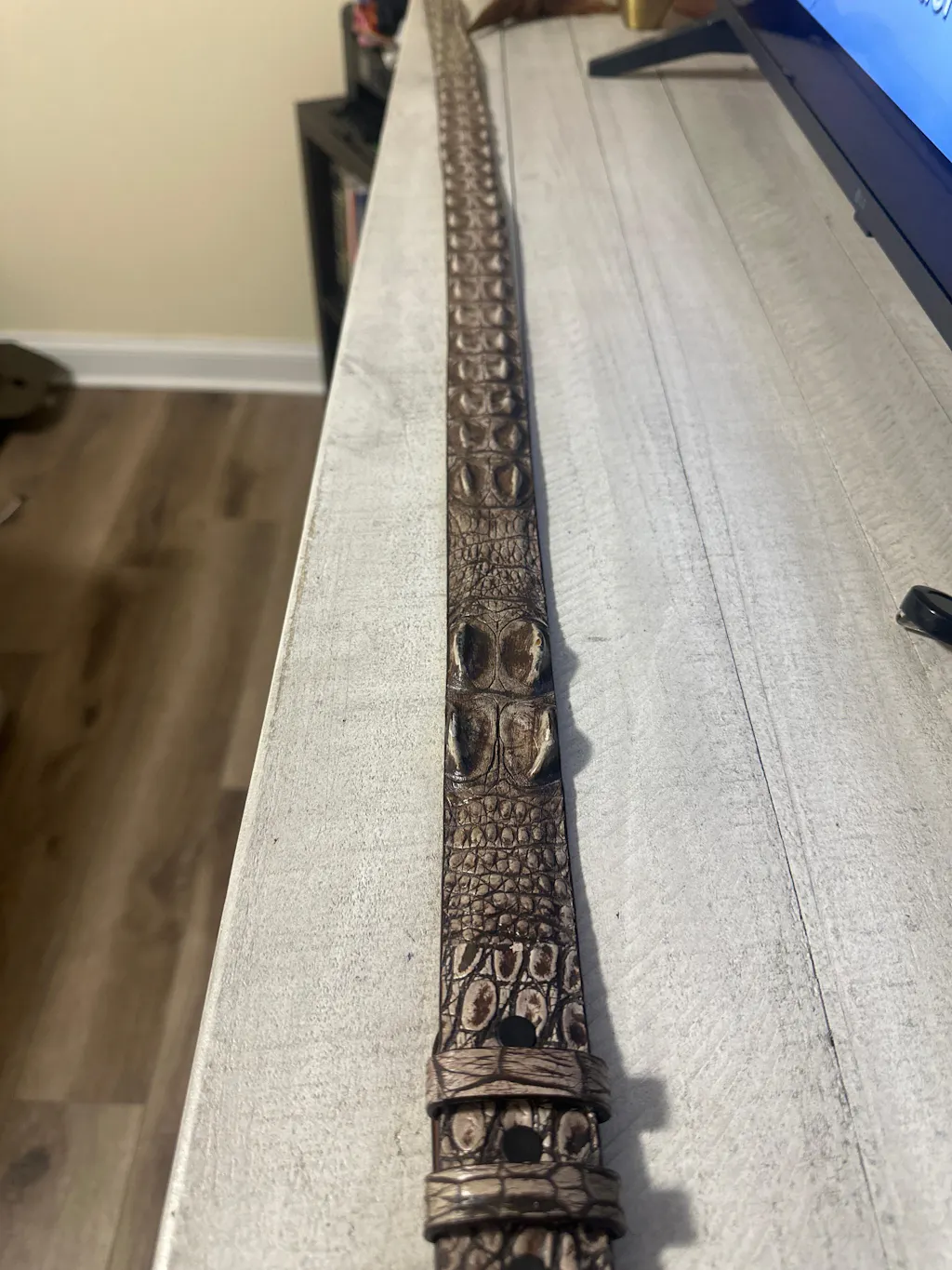 Republic - Natural Hornback Saltwater Crocodile Belt